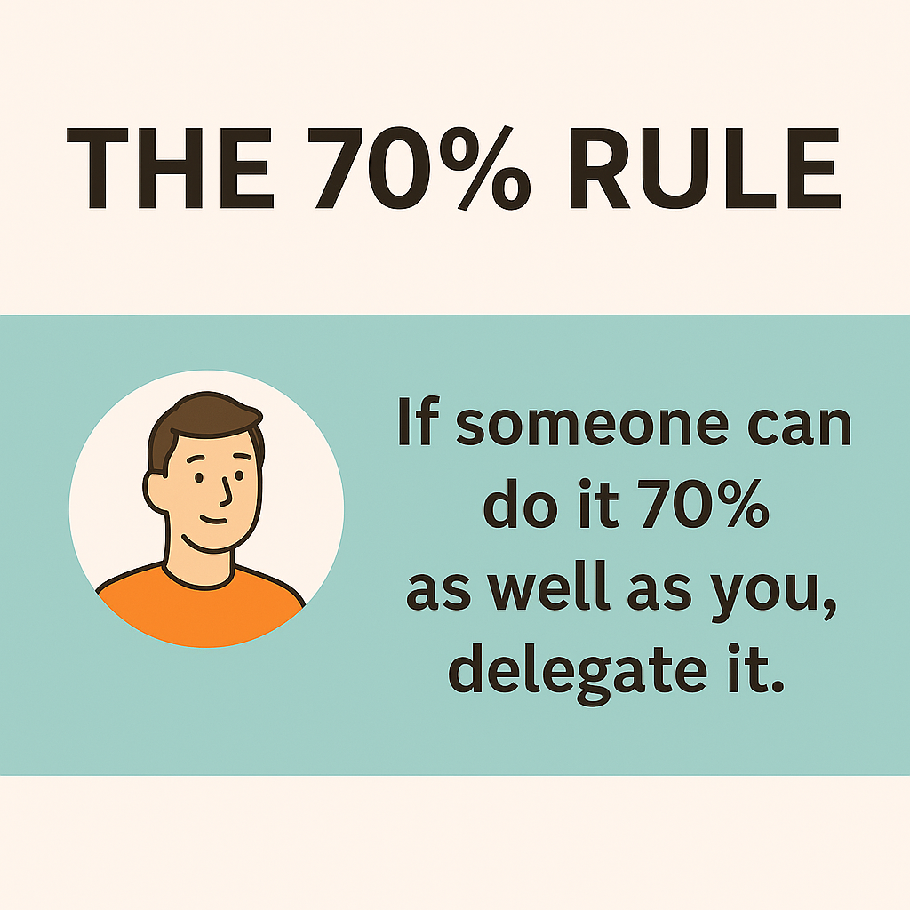 The 70% Rule: Letting Go Without Losing Control